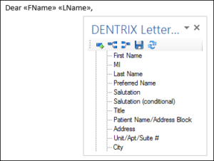 Creating a Custom Letter in Dentrix Enterprise | Dentrix Enterprise Blog