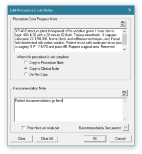 Copying Procedure Notes to Clinical Notes | Dentrix Enterprise Blog