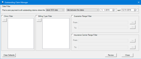 Processing Unpaid Claims With The Outstanding Claims Manager | Dentrix ...