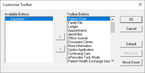 Customizing Dentrix Enterprise Module Toolbars | Dentrix Enterprise Blog